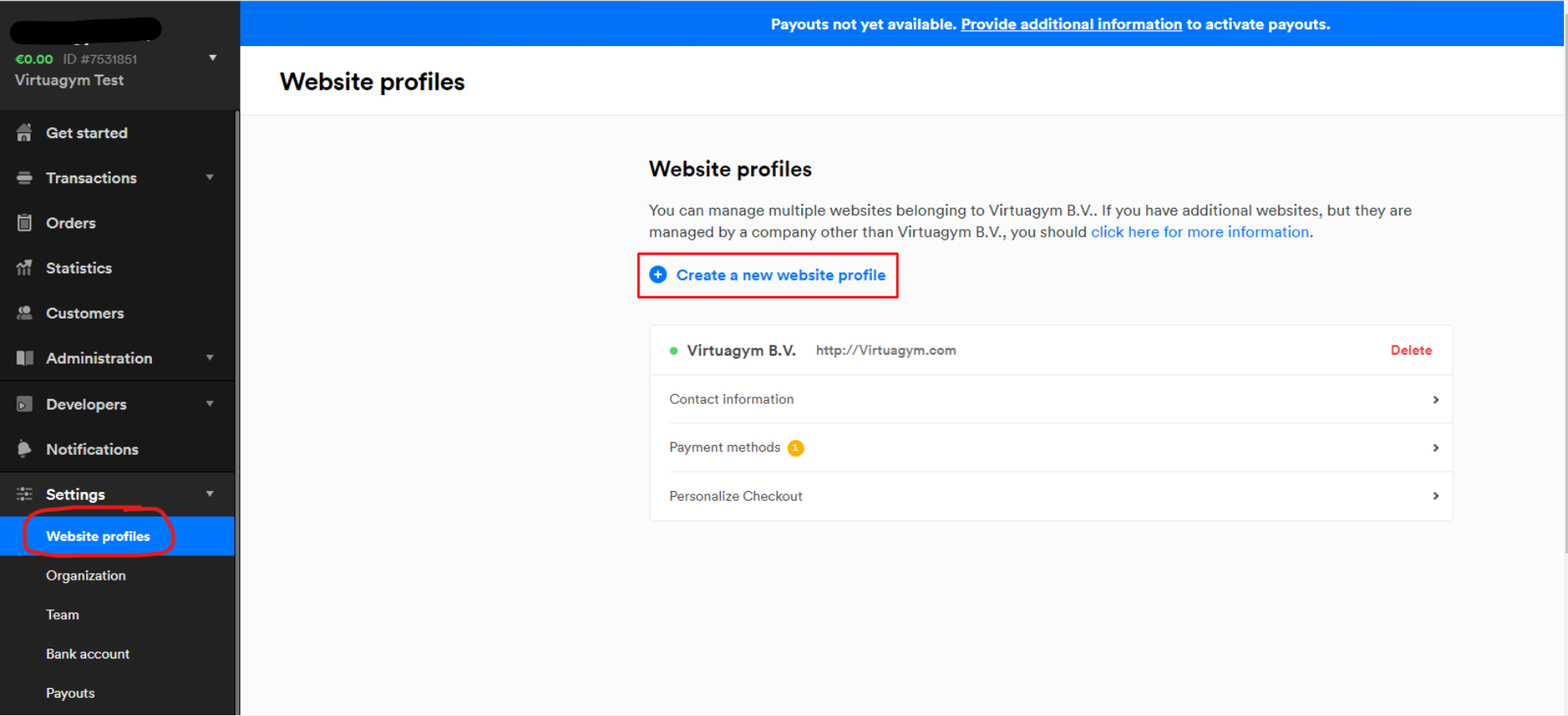 How do I setup Mollie payments?